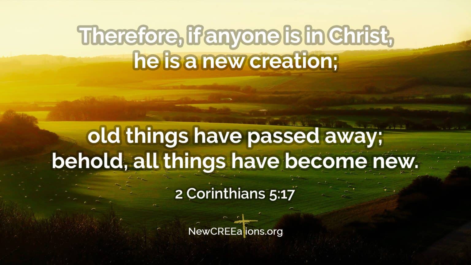 You Are Created New In Christ - 2 Corinthians 5:17 - NewCREEations